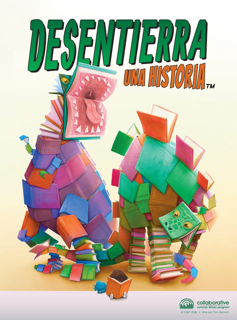 Book Dinos – Spanish Poster – Collaborative Summer Library Program Store