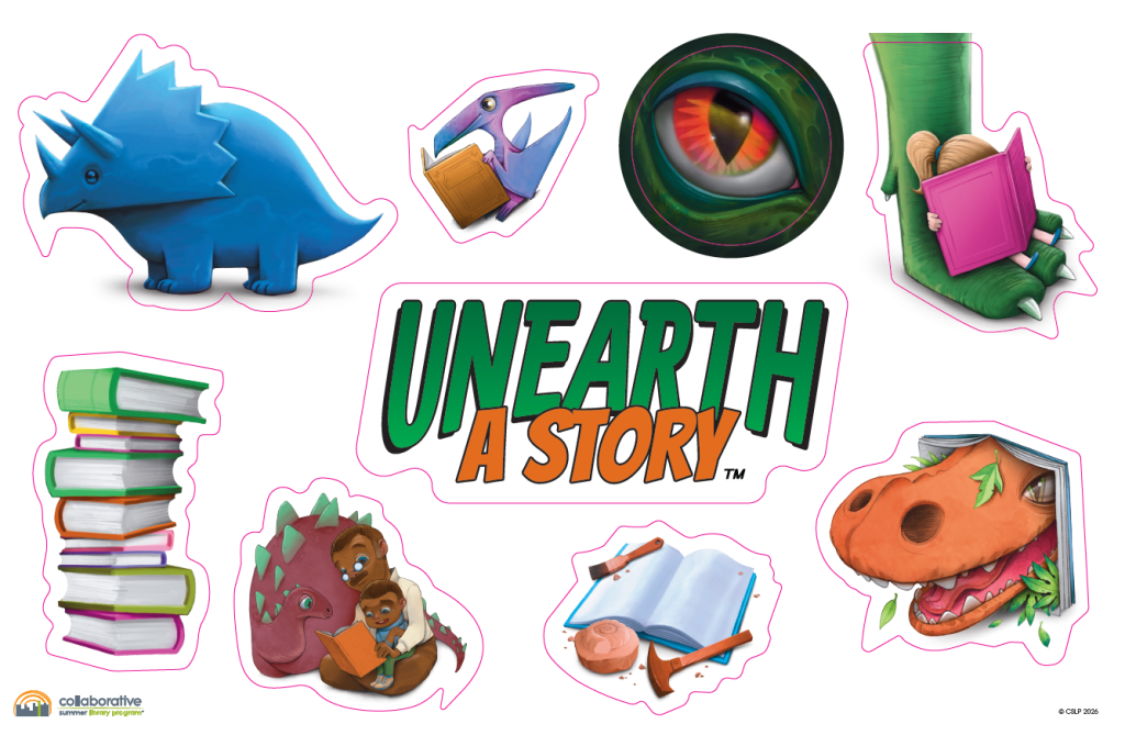 Unearth A Story â Window Clings â Collaborative Summer Library Program